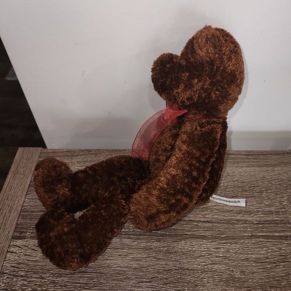 Toys | Commonwealth Brown Teddy Bear Wbow And Bean Bag Bottom 14 | Poshmark